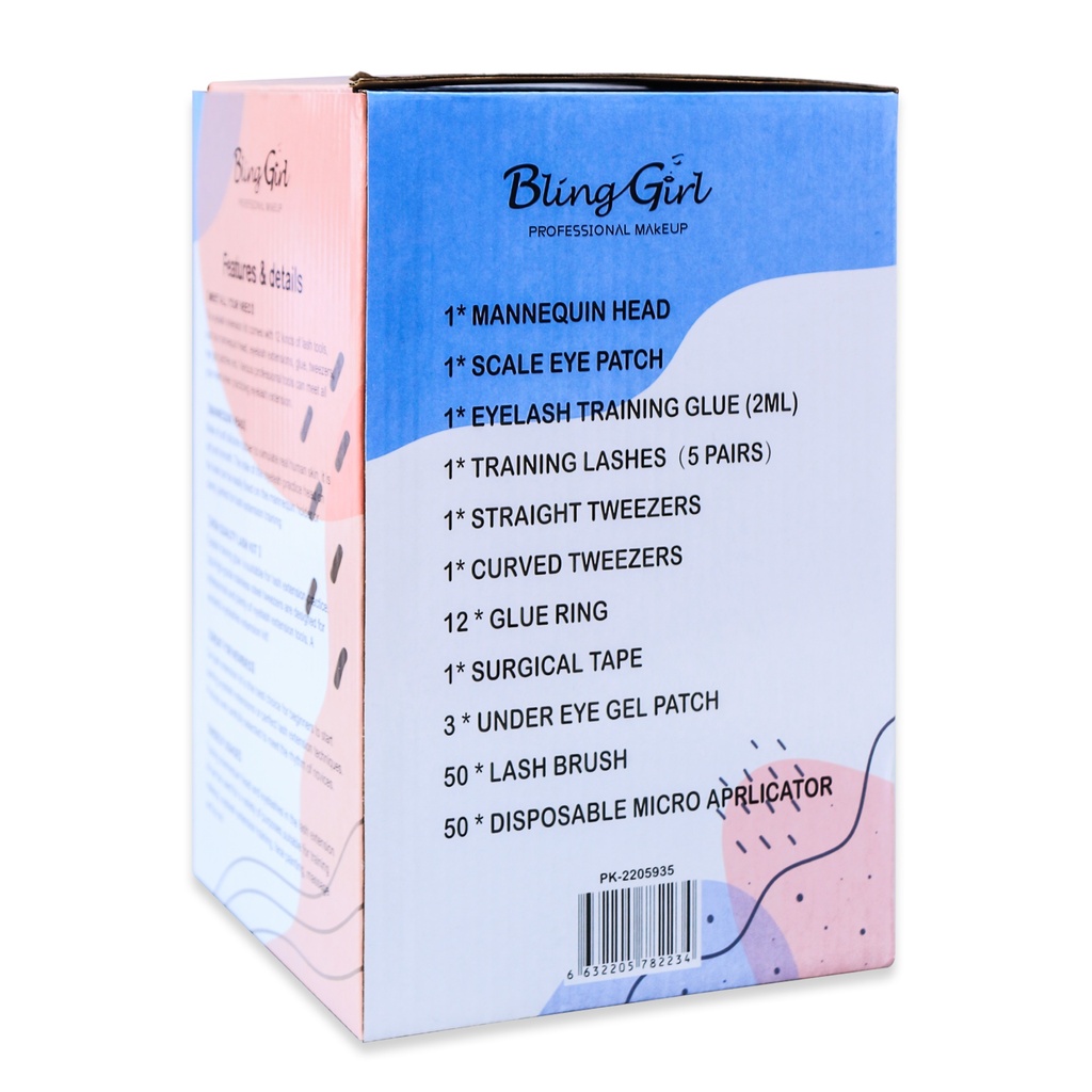 Bling Girl Eyelash Extension Practice Kit [ S11P02 ] | BlingGirl
